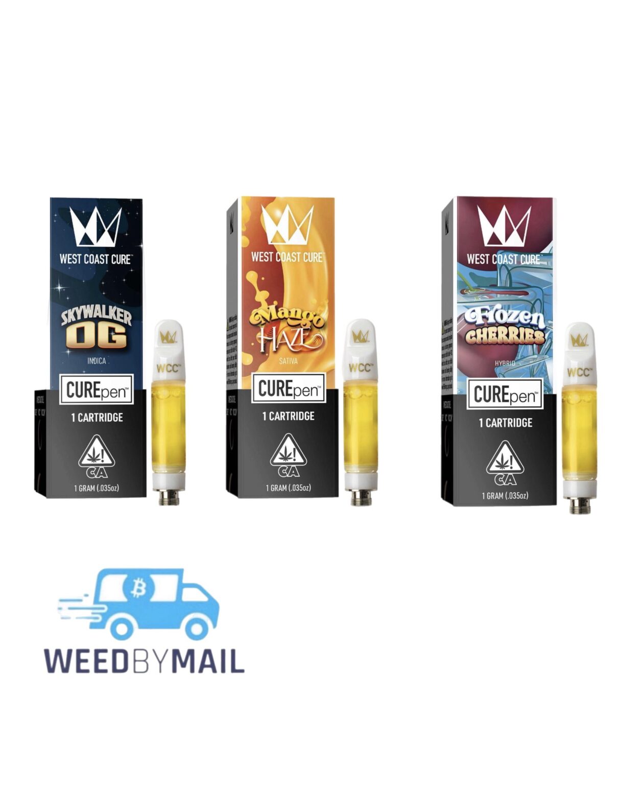 West Coast Cure – 1g Distillate Carts (5 Options) – Weed By Mail